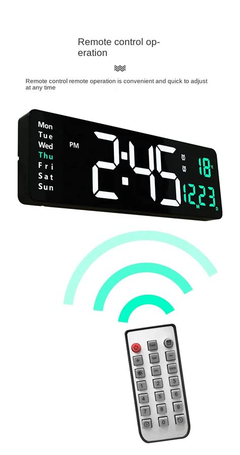 Домашние электронные настенные часы с дистанционным управлением настольные часы с функцией