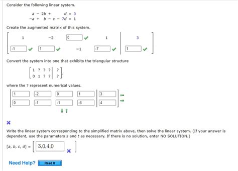 Video Solution Consider The Following Linear System A B C 7d