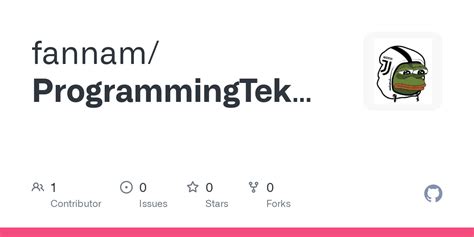 GitHub Fannam ProgrammingTeknik