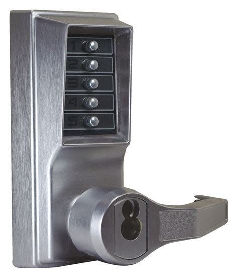SIMPLEX ADA Compliant Chrome Mechanical Push Button Lockset 31NG75 LL1021C26D41 Grainger