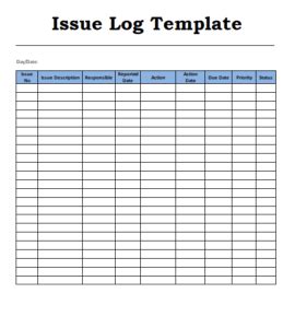 Defect Log Templates Free Printable Word Excel PDF Formats Samples Examples And Forms