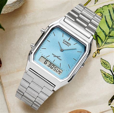 Casio Vintage Aq 230a 2a1 Tiffany Blue Watch For 42 For Sale From A Seller On Chrono24