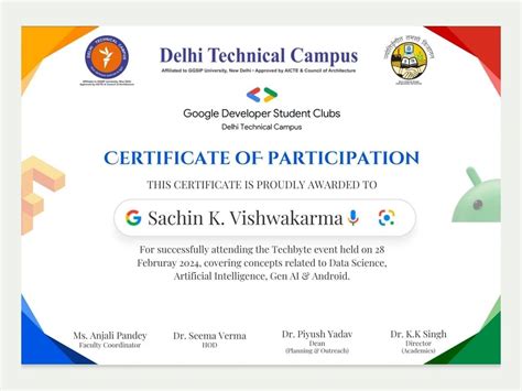 Gdsc Ai Datascience Androiddevelopment Sachin Kumar Vishwakarma