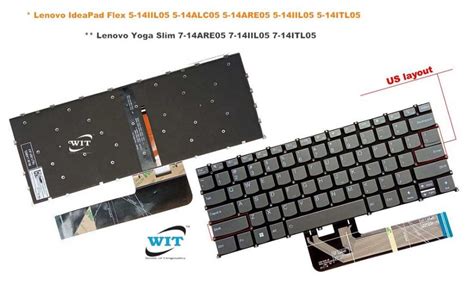 Laptop Internal Keyboard Keypad For Lenovo IdeaPad Flex IIL ALC ARE IIL