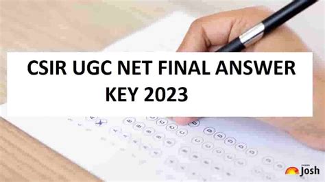 CSIR NET Final Answer Key Released On Csirnet Nta Nic In Check Expected Result Date