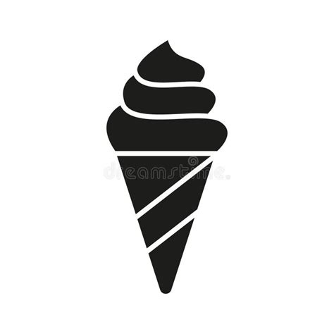 Ice Cream Icon Vector Basic Design Simple And Modern Stock Vector