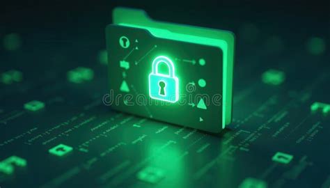 Secure Folder Icon With Lock Symbol Stock Image Image Of Encryption Security 354775739