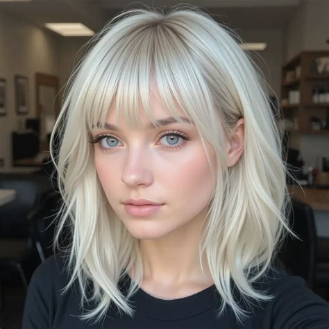 25 Fierce Blonde Wolf Cut Ideas With Bangs Youll Love Hair Style