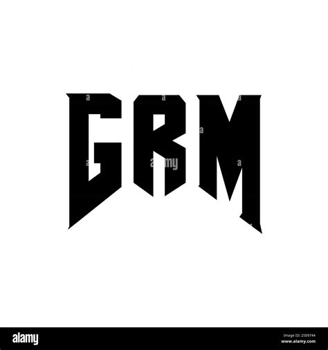 Grm Letter Logo Design For Technology Company Grm Logo Design Black