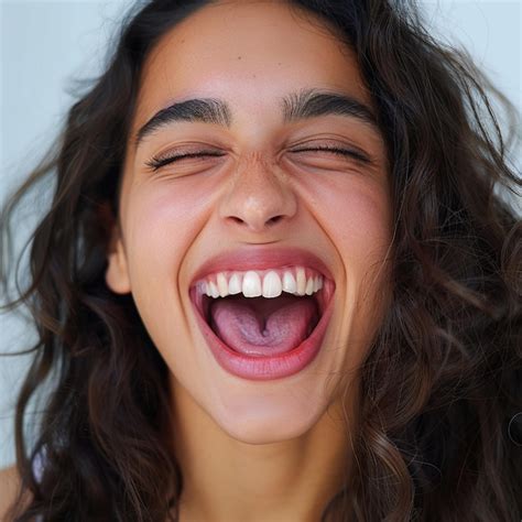 A Woman With Her Mouth Open Showing The Time Of 9 00 Premium Ai