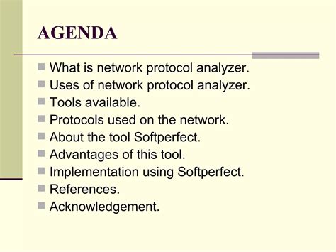 Network Protocol Analyzer Ppt