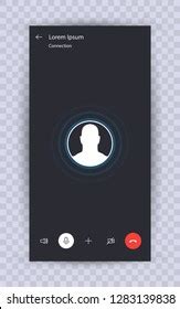 Call Screen Template Mobile Template Mockup Stock Vector Royalty Free 1283139838 Shutterstock