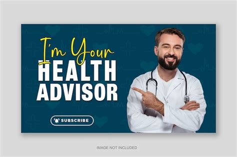 Premium PSD Doctor Or Healthcare Youtube Thumbnail Design