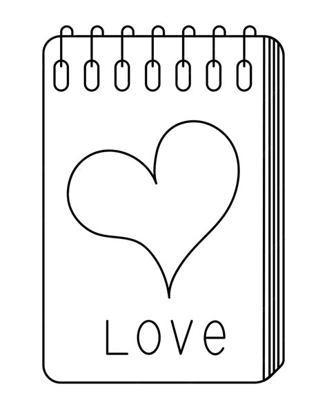 Premium Vector Notepad For Love Notes In Doodle Style On The Cover There Is A Heart And An