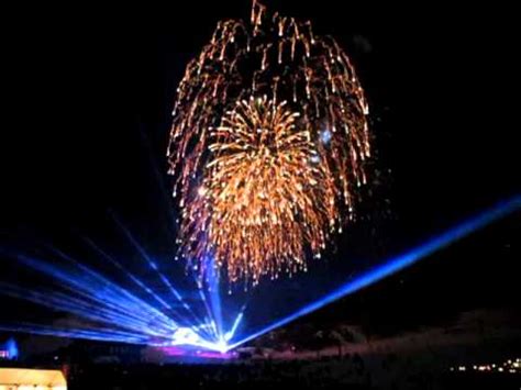 恩原高原 氷紋まつり 花火レーザーライトショー YouTube