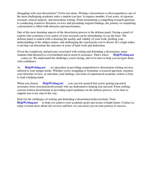 Dissertation Defense Panel Pdf Thesis