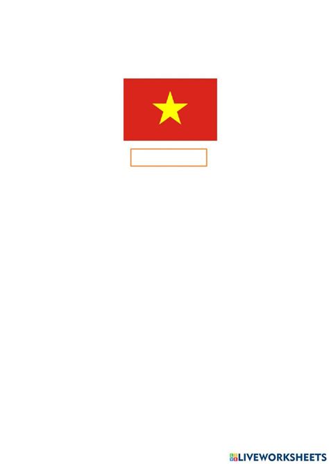 ใบงาน ธงอาเซียน 10 ประเทศ Online Exercise For Live Worksheets