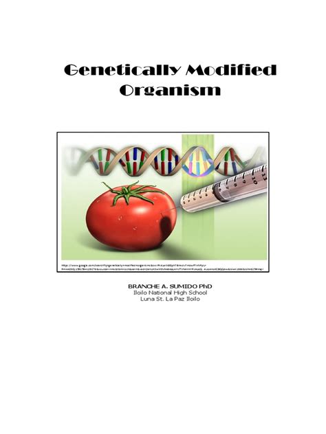 Biology Module 1 Lesson 2 Genetically Modified Organisms Pdf