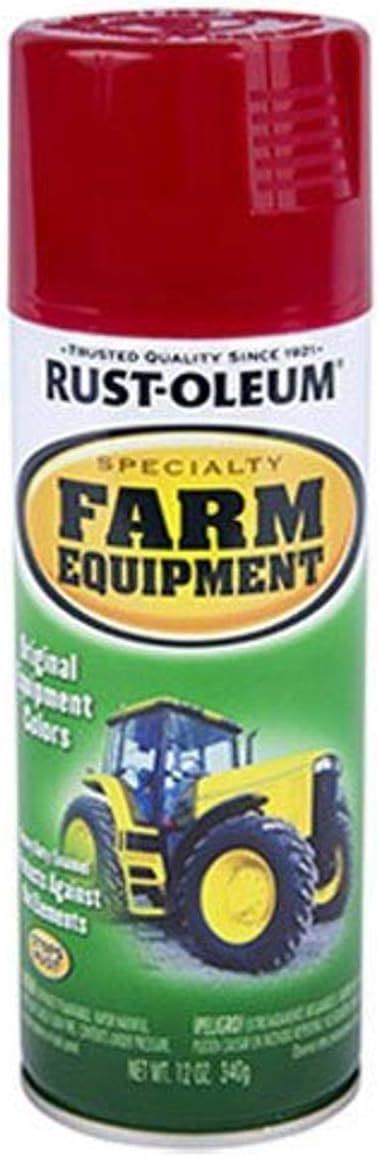Rust Oleum 7466830 Specialty Farm Equipment Spray Paint 12 Oz International Red Spray Paints