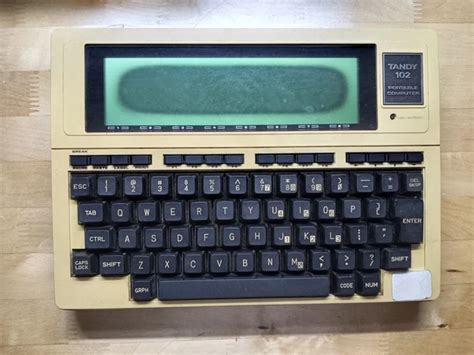 Vintage Tandy Trs 80 Model 102 Portable Laptop Computer Working Condition £41 56 Picclick Uk