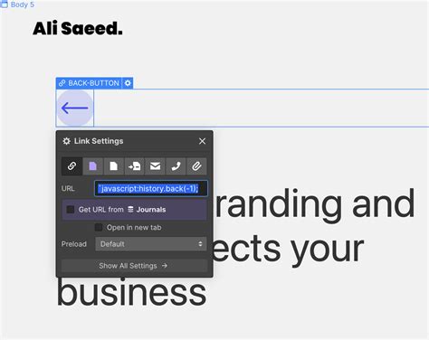 How Can I Add A Back Button In Webflow Custom Code Forum Webflow