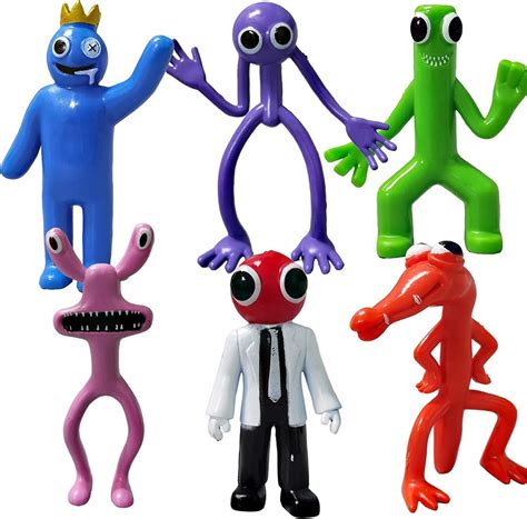 8 Pcs Rainbow Friendsrainbow Friends Gaming Action Figures Toyaction