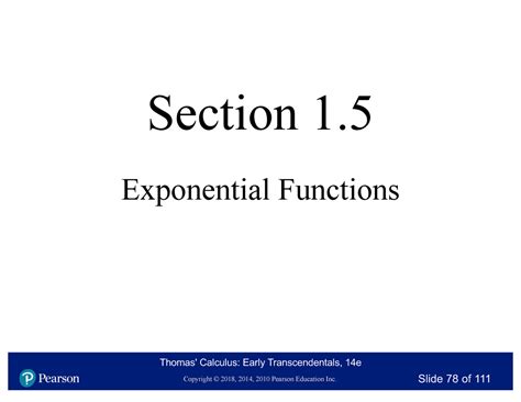 Ch1 Exponential Logarithmic Math 203 Thomas Calculus Early