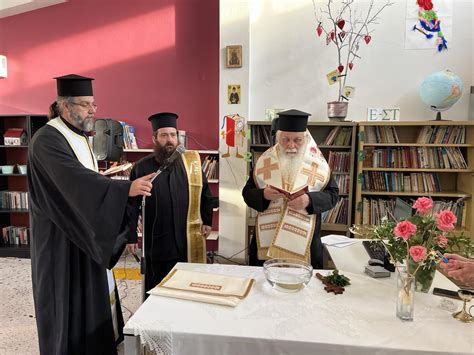 Ο Γ Ανδριανός στα εγκαίνια της νέας βιβλιοθήκης του Δημοτικού Σχολείου Φιχτίου