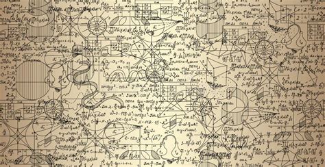 Mathematical Vector Seamless Pattern With Plots And Formulas Shuffled