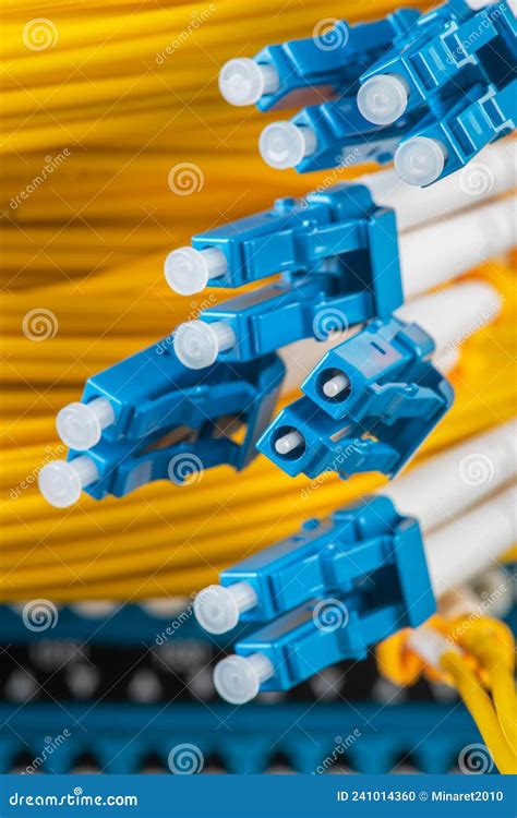 Fiber Optic Single Mode Patch Cord With Connector Type LC Stock Photo Image Of Plug Patch