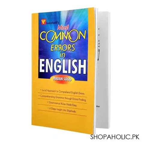 buy most common errors in english book online in pakistan shopaholic pk