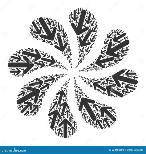 Arrow Inside Icon Rotation Fireworks Stock Vector Illustration Of Whirlpool Vector 234458500