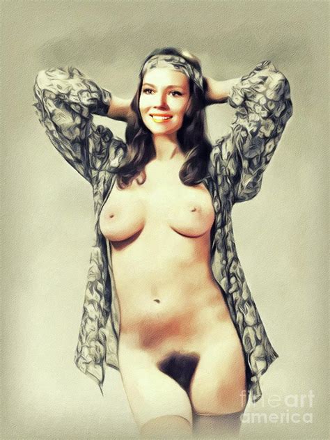 Diana Rigg Actress Painting By Esoterica Art Agency Pixels