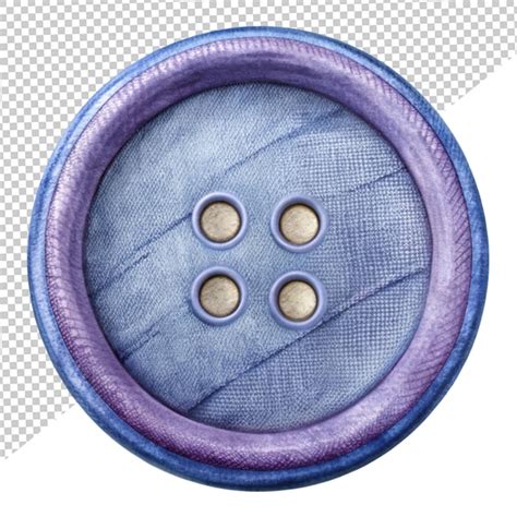 Premium PSD Cloth Button On Transparent Background