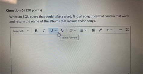 Solved Write An SQL Query That Could Take A Word Find A