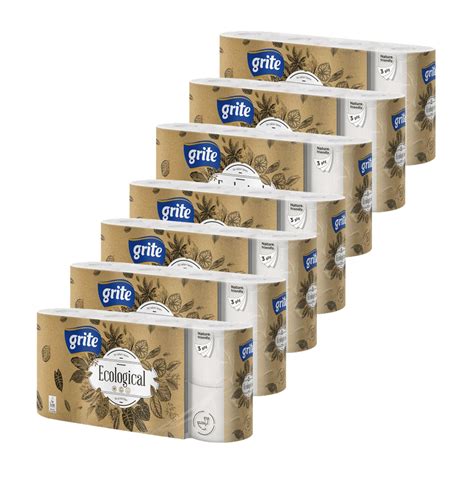 Wc Paperi 56rll Grite Ecological 3 Kerroksinen Wc Paperi Grite Hintakaarifi Verkkokauppa