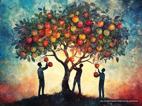 Ai创作图3d画苹果树 3d立体画苹果树 丰收苹果树 油画果树 抬苹果 采摘苹果手绘 大苹果树 创意果树 拾苹果 水果树装饰画 满树大苹果 人生果树 乔化苹果树 苹果壁画 苹果树插画nipic