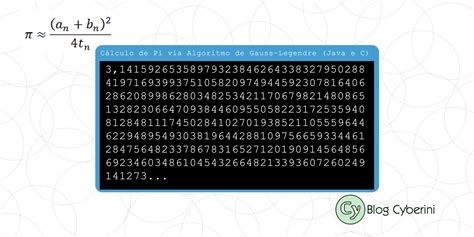 Cálculo de Pi via Algoritmo de Gauss Legendre Java e C