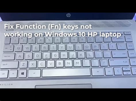 FIX Function Fn Keys Not Working On Windows HP Laptop OFF