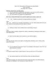 Introduction To Python Programming Object Definitions And Class