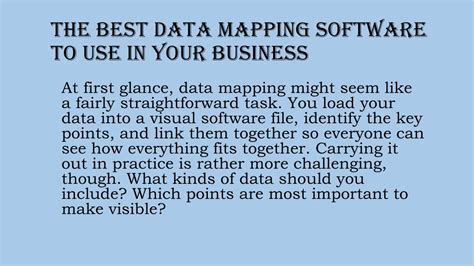 Ppt Best Data Mapping Software Powerpoint Presentation Free Download