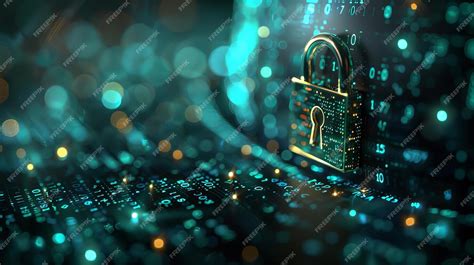 Premium Photo Cybersecurity Encryption Data Protection Concept