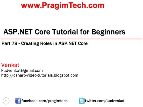 Sql Server Net And C Video Tutorial Creating Roles In Core