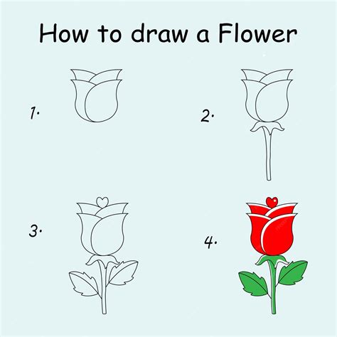 Flower Drawing Tutorials For Beginners Best Flower Site