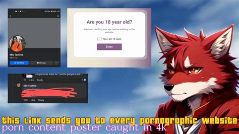 This Link Sends You To Every Pornographic Website Porn Content Poster Caught In 4k Facebook