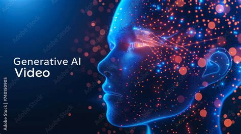 Futuristic Digital Human Profile Displaying Neural Network Brain Activity Symbolizing Advanced