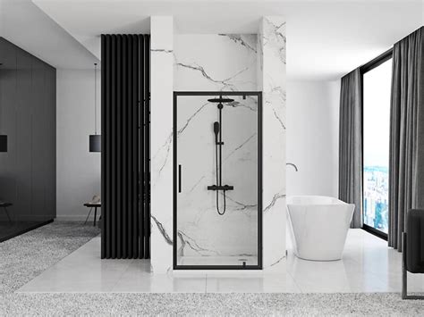 Душ кабини параван за баня с въртяща се врата Rapid Swing 70см Rea паравани с отваряеми