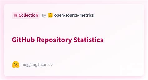 Github Repository Statistics A Open Source Metrics Collection