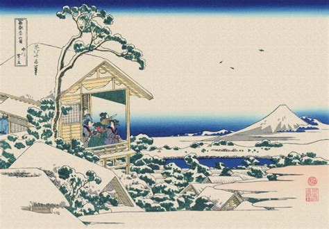 富岳三十六景 砾川雪旦 世界名画欣赏