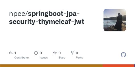 Github Npeespringboot Jpa Security Thymeleaf Jwt